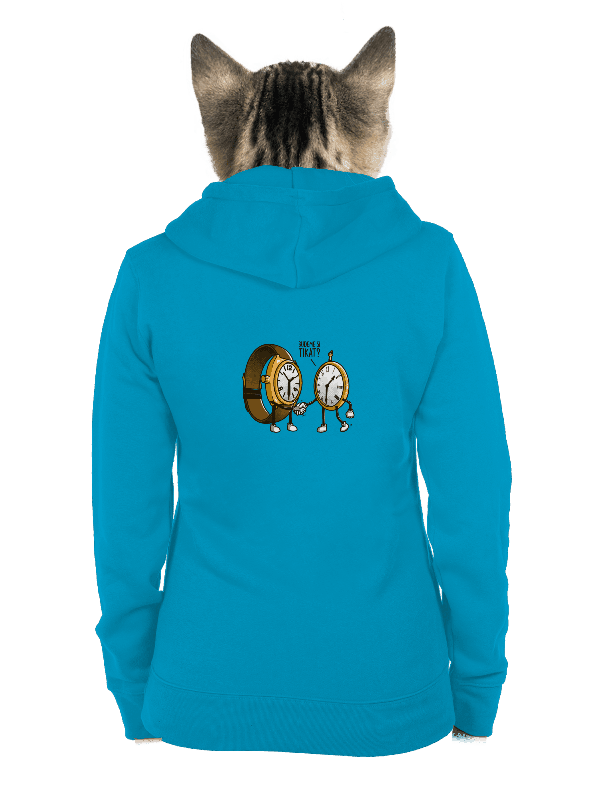 Tikání dámská mikina na zip Blue Atol | Bastard.cz